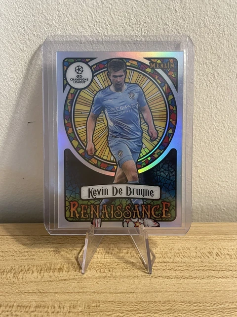 KEVIN DE BRUYNE Topps Merlin Chrome Soccer Man City 2021/22 Renaissance ...