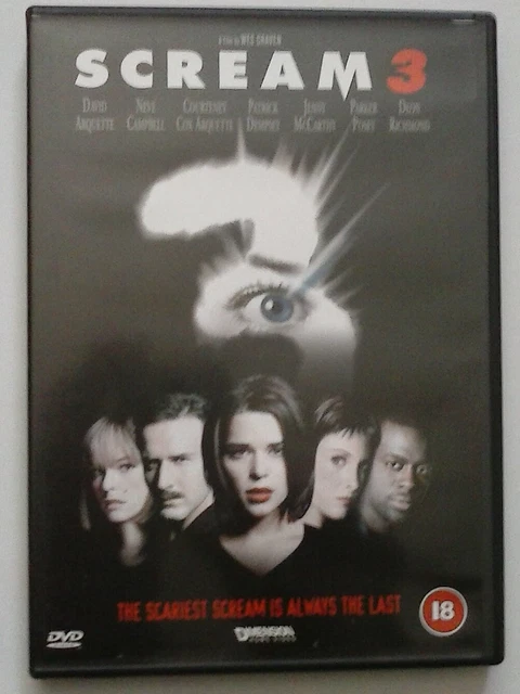 SCREAM 3: DVD [2000] Patrick Dempsey, David Arquette, Neve Campbell ...
