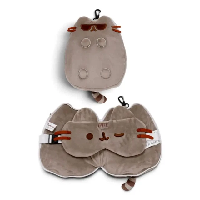 PODUSZKA PODRÓŻNA I maska na oczy, Pusheen w słonecznych okularach ...