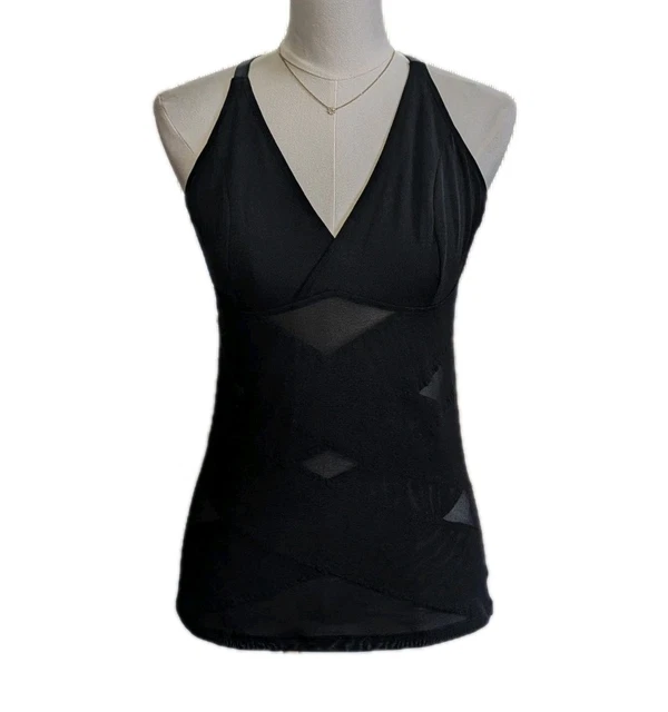 2XL BLACK BODY Shaper Top Built In Bra New Slimming Adjustable Straps £ ...