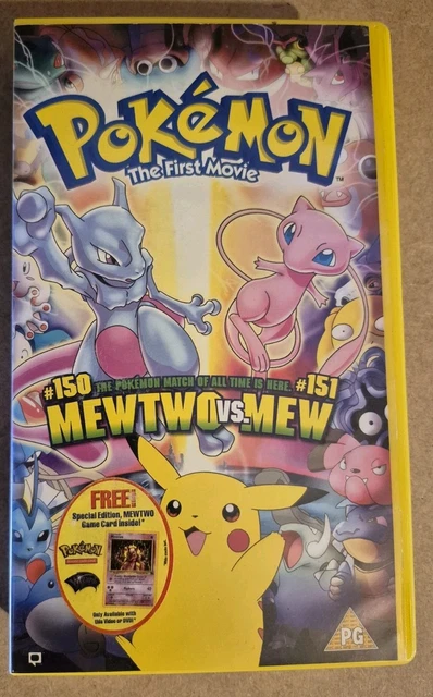 POKEMON THE FIRST Movie VHS Video Tape Mewtwo Vs Mew 2000 with Leaflets ...