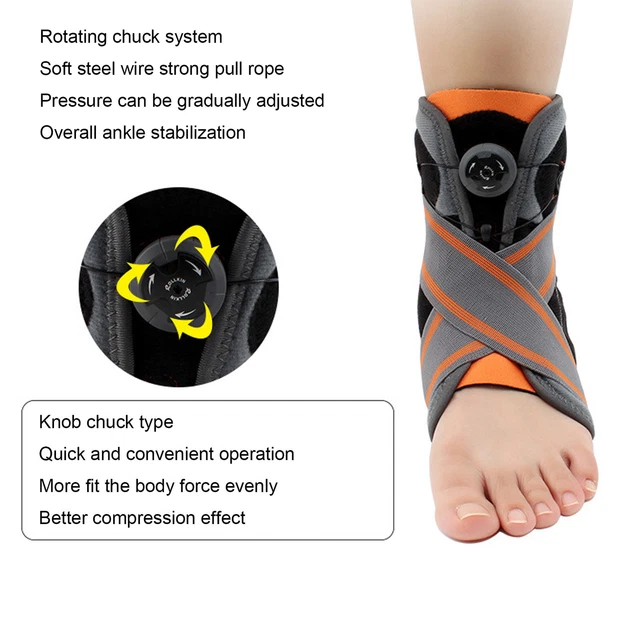 ANKLE BRACE COMPRESSION Ankle Support Wrap For Injury Recovery(L ) ECM ...