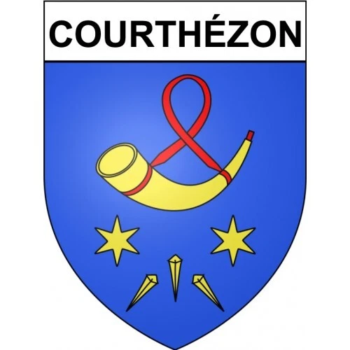 COURTHÉZON 84 VILLE Stickers blason autocollant adhésif EUR 6,99 - PicClick FR