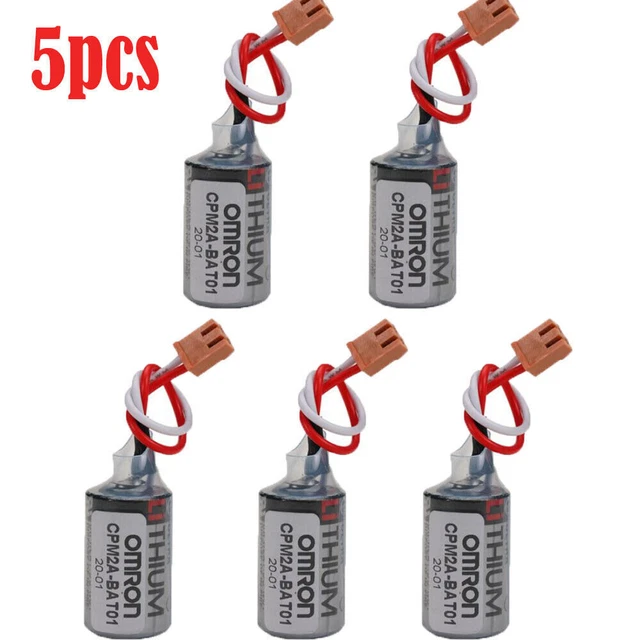 5 PIEZAS PARA sistemas CNC de batería PLC PLC Omron CPM2A-BAT01 ER3V/3 ...
