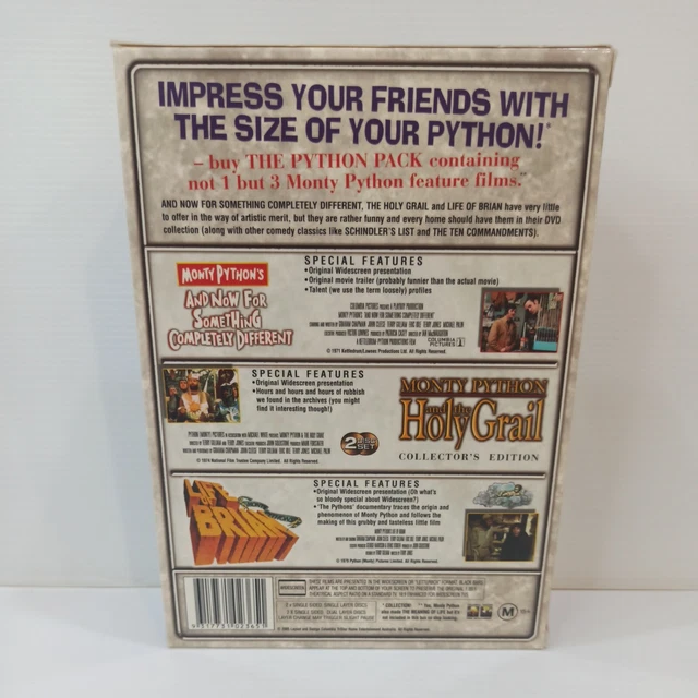 MONTY PYTHON PACK (DVD) John Cleese Eric Idole Comedy History VGC R4 ...