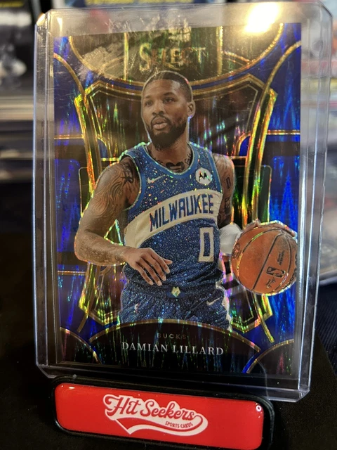 DAMIAN LILLARD 2023-24 SELECT BASKETBALL #338 MEZZANINE Blue Flash ...