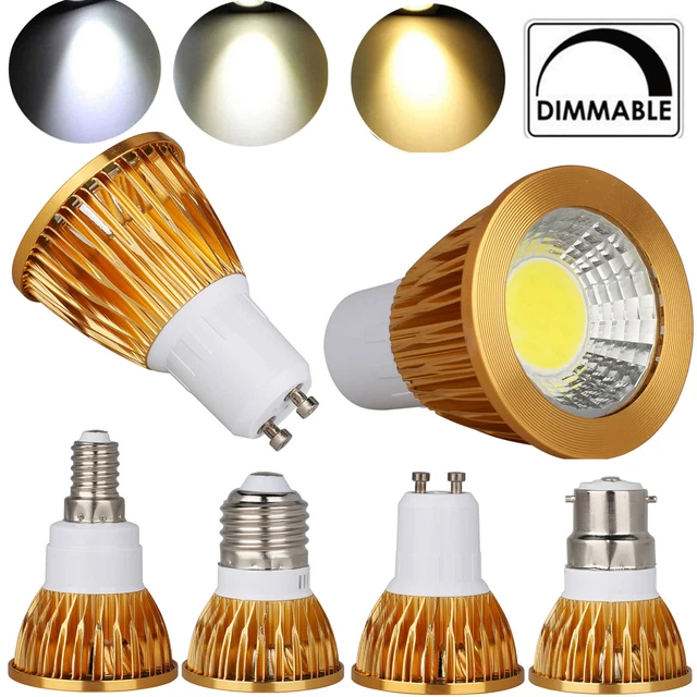 GU10 MR16 GU5.3 E27 E14 B22 Dimmable SMD Cob LED Spot Ampoule 9W 12W 15W Lampes EUR 3,85 ...