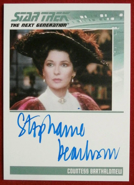 STAR TREK TNG - STEPHANIE BEACHAM - Hand-Signed Autograph Card ...