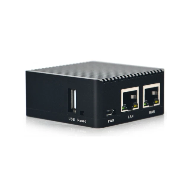 NANOPI R2S METAL Shell Openwrt System RK3328 router dual Gigabit Poort ...