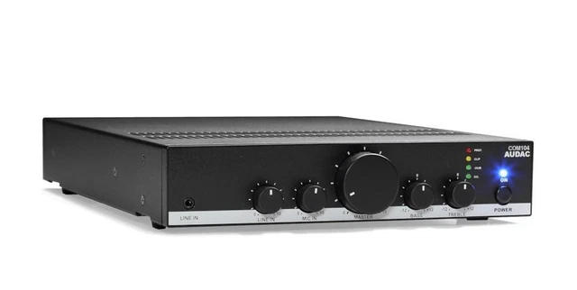 AUDAC COM104 PUBLIC Address Amplifier 40W @70/100V/ Black AUDAC EUR 367 ...