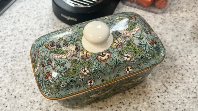 WILLIAM MORRIS BUTTER dish with lid £9.77 - PicClick UK