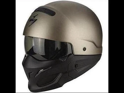 SCORPION EXO COMBAT modular Motorcycle crash Helmet, Titanium, Size XS ...