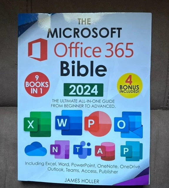 THE MICROSOFT OFFICE 365 Bible 2024 - 9 Books in 1 £16.24 - PicClick UK