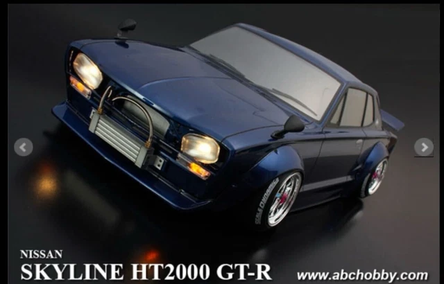 ABC HOBBY BARIBARI Custom Hakosuka Skyline Radio-Controlled Body Drift ...