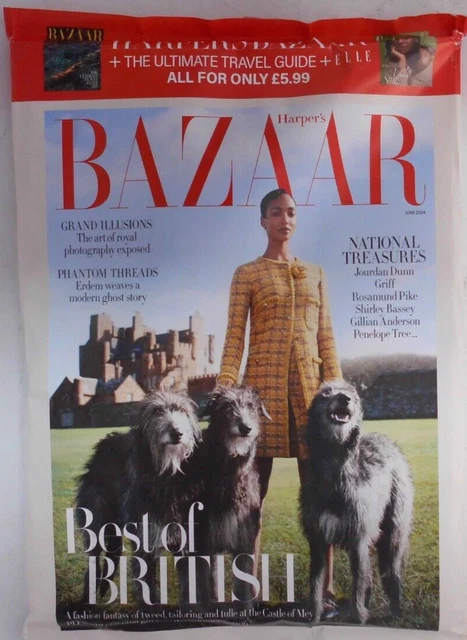 HARPER'S BAZAAR MAGAZINE June 2024 Best of British + Elle June 2024 ...