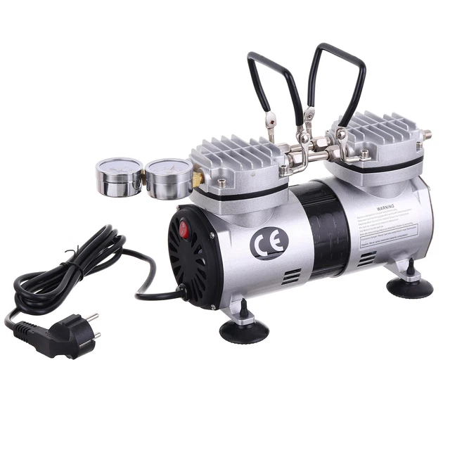 MINI COMPRESSOR + vacuum pump Deux pistons 40l/min EUR 119,99 - PicClick FR