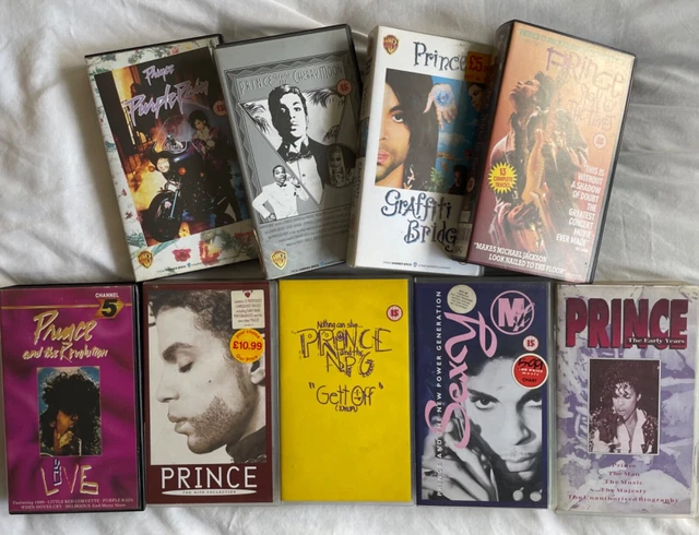 PRINCE VHS VIDEO Bundle Collection - 9 Original Uk Vintage Vhs Pal ...