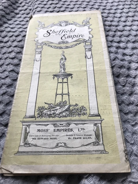 SHEFFIELD EMPIRE THEATRE Ventriloquist Mabel Sinclair, Carlos Menard ...