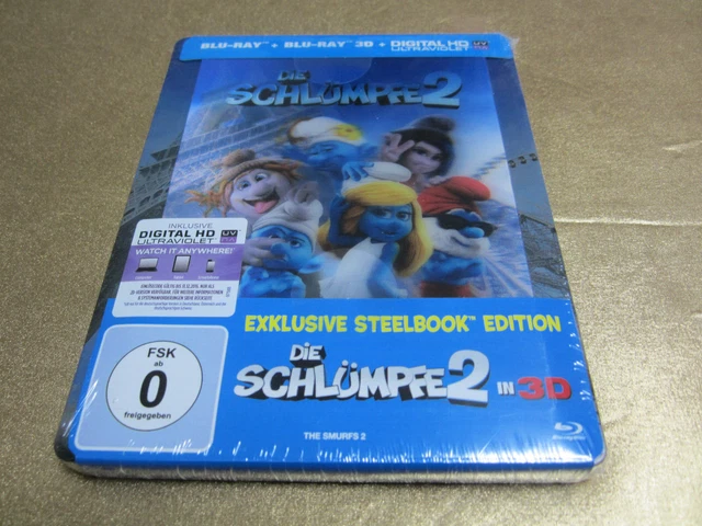 DIE SCHLÜMPFE 2 - Exklusive Lenticular Steelbook ( 3D + 2D BLURAY ) NEU&OVP EUR 22,95 - PicClick DE