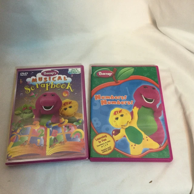 BARNEY DVD LOT - Numbers Numbers - Dino Dancing Tunes - Musical ...