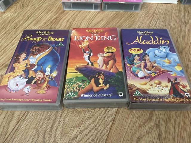 DISNEY BUNDLE VHS - Aladdin, The Lion King, Beauty And The Beast £2.99 ...