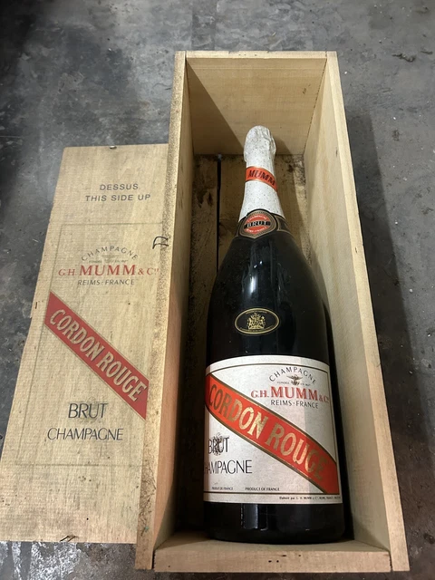 CHAMPAGNE BRUT G.H. Mumm Cordon Rouge Jeroboam 3L litri vintage REIMS ...