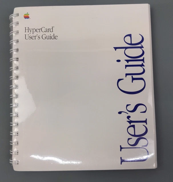 GUÍA DEL USUARIO de Hypertalk ~ Scripting ~ Libro MAC de Apple vintage ...