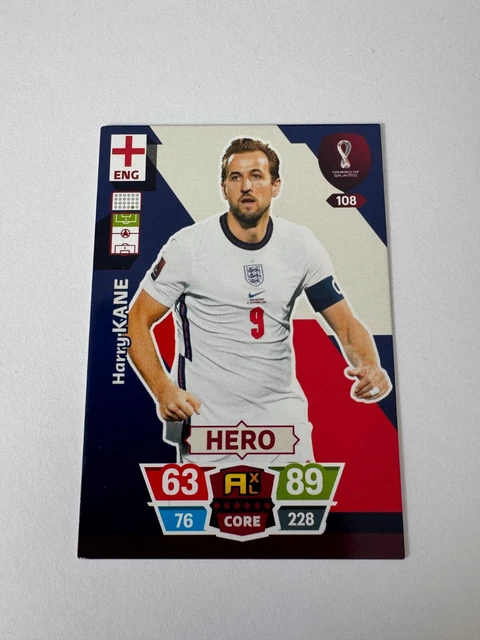 CARTE ADRENALYN PANINI Fifa World Cup Qatar 2022 #108 Harry Kane Hero England EUR 2,00 - PicClick FR