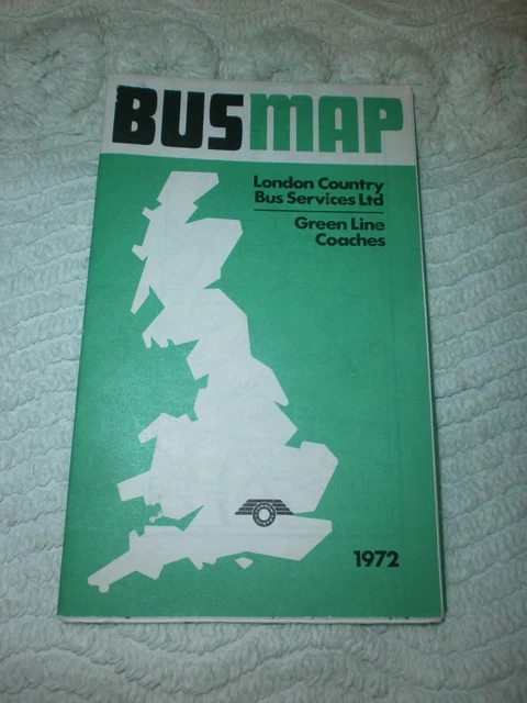 LONDON COUNTRY BUS & Green Line Route Map 1972 EUR 3,41 - PicClick IT