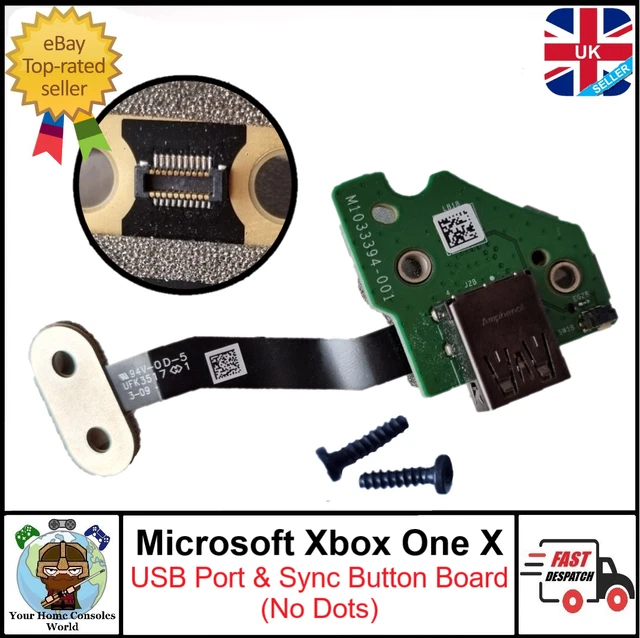 Microsoft Xbox One X Front Usb Port And Sync Bind Button Board Official No Dots £35 99 Picclick Uk