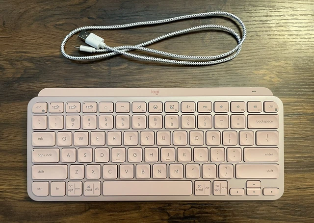 USED LOGITECH MX Keys Mini Wireless Illuminated Keyboard Pink $40.00 ...