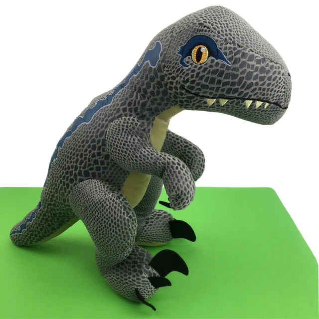 JURASSIC WORLD BUILD A Bear Blue Raptor Plush Velociraptor BAB Dinosaur ...
