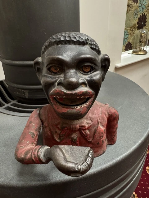 JOLLY MAN ANTIQUE Cast Iron Money Box £94.28 - PicClick UK