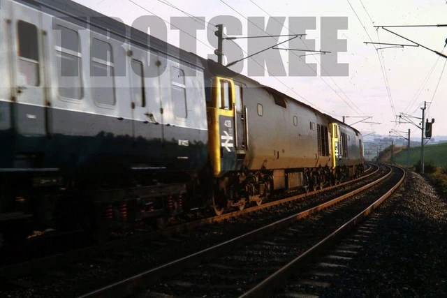 35MM SLIDE BR British Railways Diesel Loco Class 50 438 & 429 Lambrigg ...