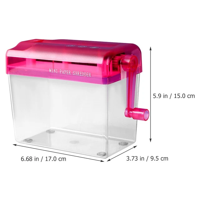 DESKTOP MANUAL SHREDDER Wear-resistant Small Paper Hand Portable $50.59 ...