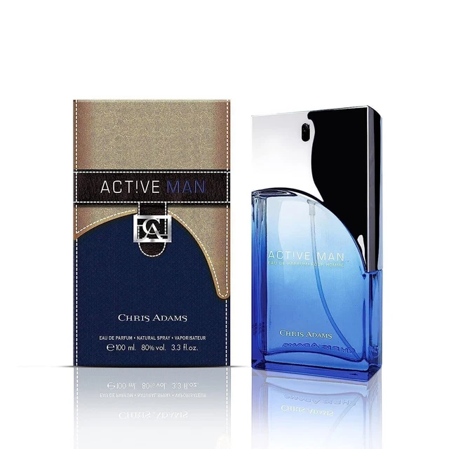 CHRIS ADAMS ACTIVE Man Eau de Parfum Long Lasting 100ml Perfume £11.45 ...