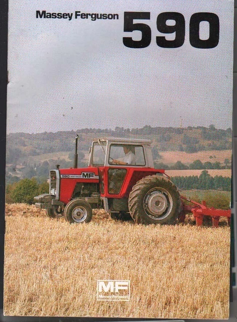 1977 MASSEY FERGUSON "590" Tractor Brochure Leaflet £6.50 - PicClick UK