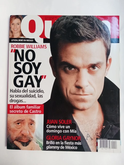ROBBIE WILLIAMS FIDEL Castro Quien Mexican Magazine Mexico Spanish ...