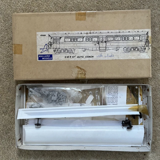 MALLARD MODELS GWR 57ft AUTO COACH 4mm brass Kit. New old stock £52.63 ...