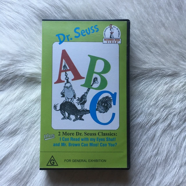 VINTAGE DR. SEUSS ABC VHS Dr Seuss Vhs Vintage Childrens Movie VHS 90s ...