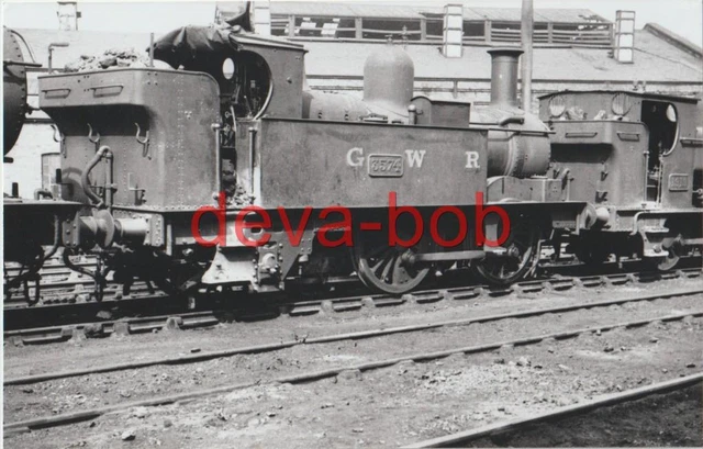 RAILWAY PHOTO GWR 3571 Class 3574 Worcester Shed 1947 0-4-2T Loco £3.75 ...