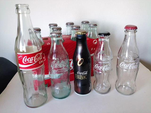 LOT DE 12 bouteilles Coca-Cola en verre et 1 en aluminium EUR 20,00 ... LOT DE 12 bouteilles Coca-Cola en verre et 1 en aluminium EUR 20,00 ...