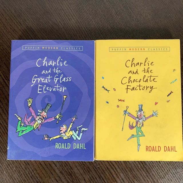 ROALD DAHL CHARLIE and the Chocolate Factory and Great Glass Elevator ...
