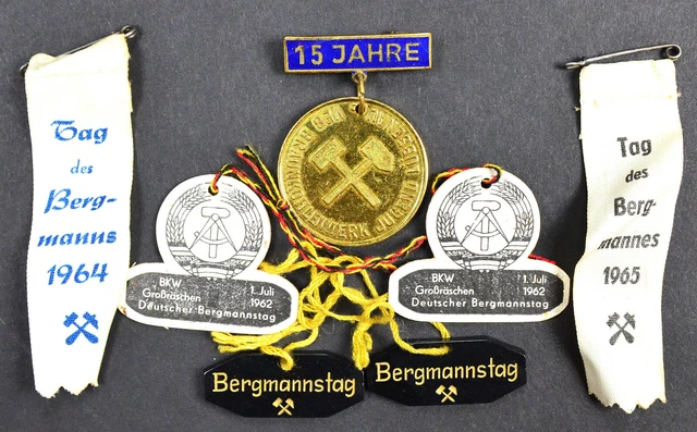 DDR SDAG WISMUT Abzeichen Anhänger Tag des Bergmanns BKW Großräschen ...