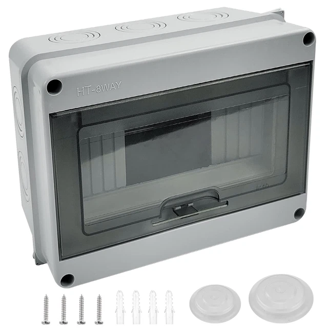 SCATOLA STAGNA IP65 Di Derivazione Quadro Elettrico Da Esterna, Cassetta 8 Modul EUR 18,43 ...