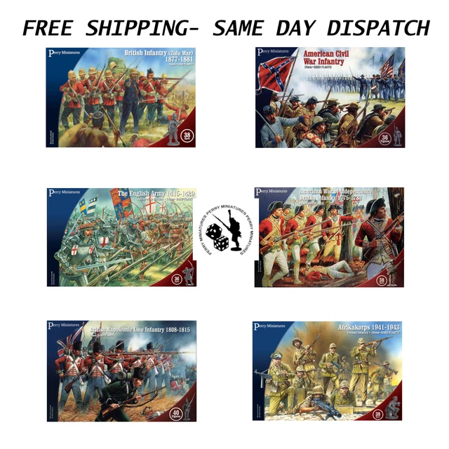 PERRY MINIATURES 28MM Historical Wargames Figures FULL RANGE £25.99 ...