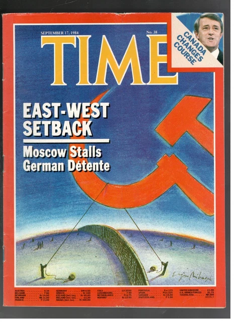 EAST-WEST SETBACK MOSCOW Stalls German Detente Time Magazine 1984 ...