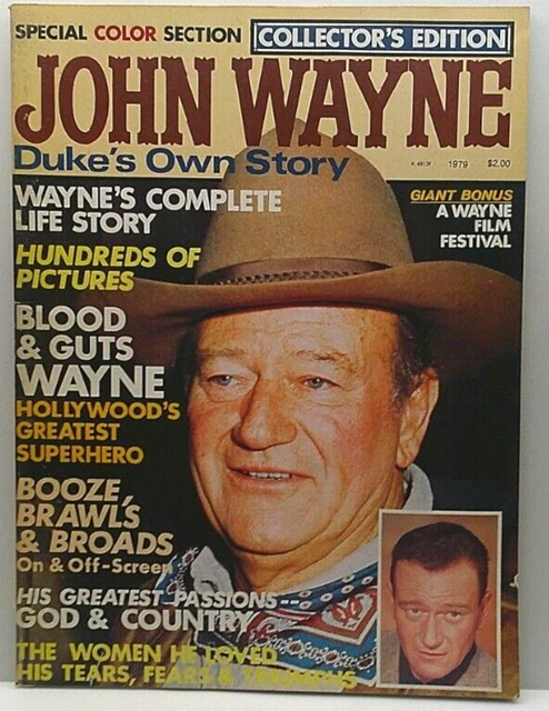 L'HISTOIRE DE JOHN Wayne Duke Magazine 1979 La Vie De Marion Michael ...