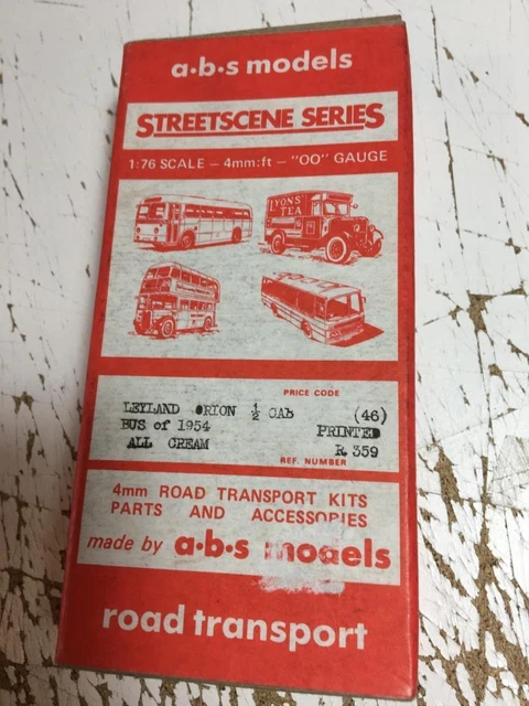 MODEL KIT ABS Models Streetscene 4mm 1/76 Leyland PD2 Orion MCW 1954 £ ...