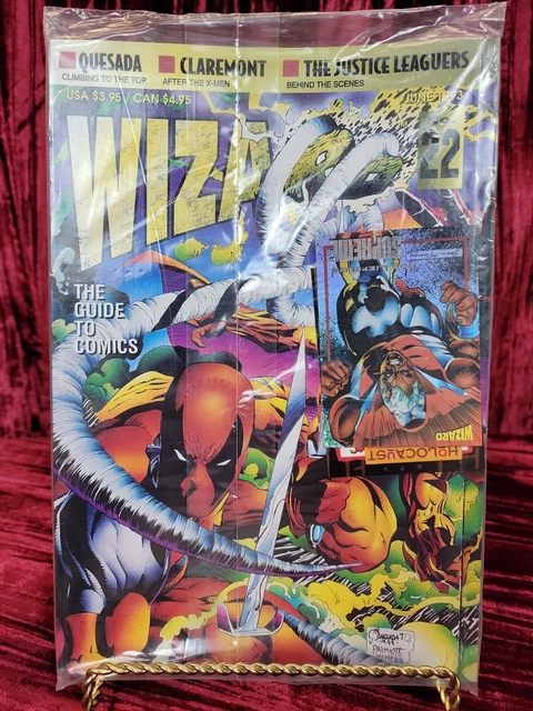 WIZARD COMICS MAGAZINE #22 June 1993 VILLAINS QUESADA COVER DEADPOOL ...